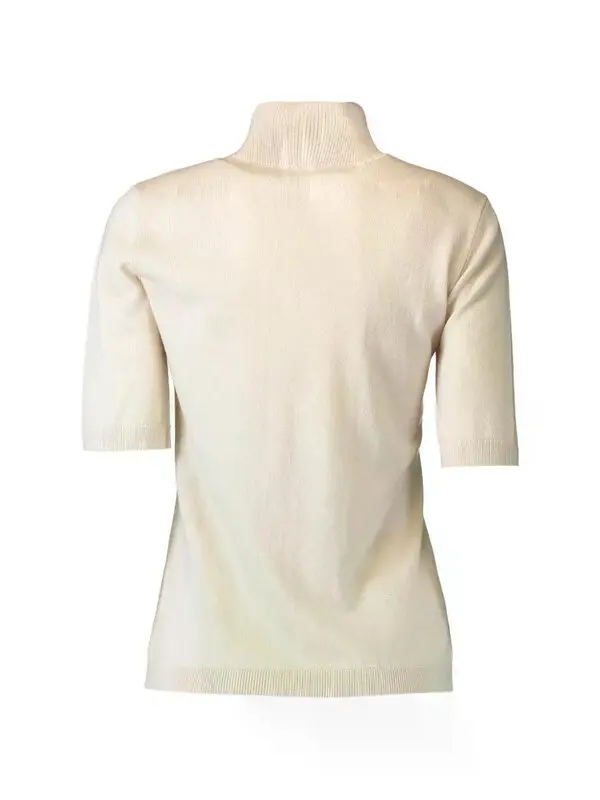 Max Mara Mock-neck Short-sleeve Top