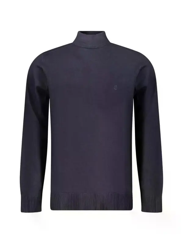 COVERI MOVING High-neck Logo-embroidered Sweater