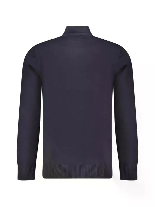 COVERI MOVING High-neck Logo-embroidered Sweater