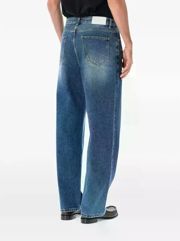 DUNST Faded Straight-leg Jeans