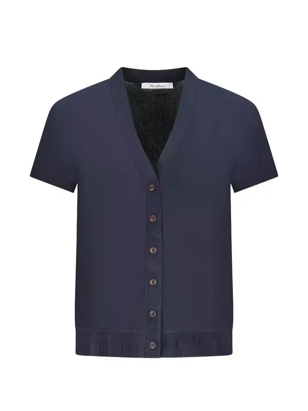 Max Mara Short-sleeve V-neck Cardigan