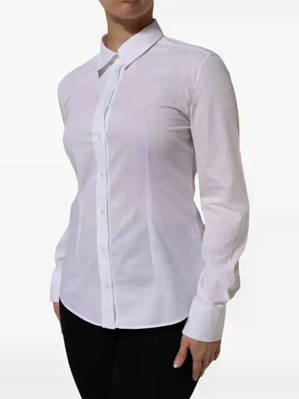 Dolce & Gabbana Point-collar Long-sleeve Shirt