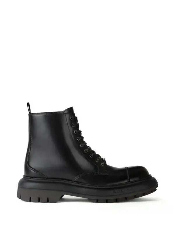 Givenchy Cargo Boots In Leather - Black