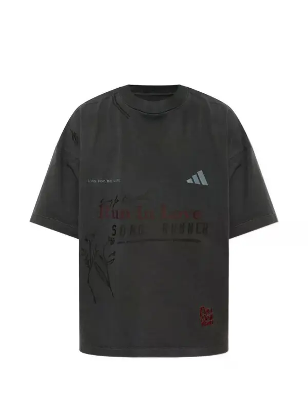 Adidas X Song For The Mute Logo-print Cotton T-shirt - Grey