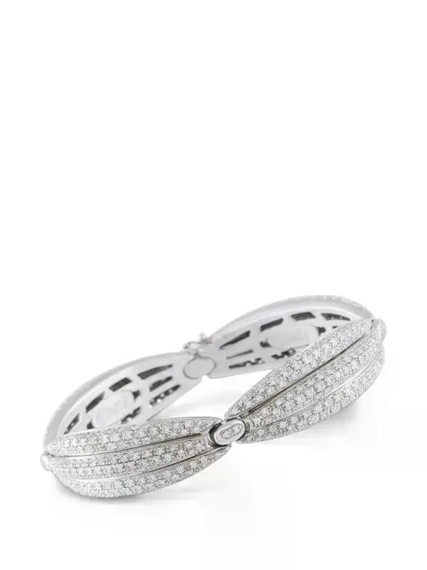 DAMIANI Diamond Scalloped Leaf Bracelet