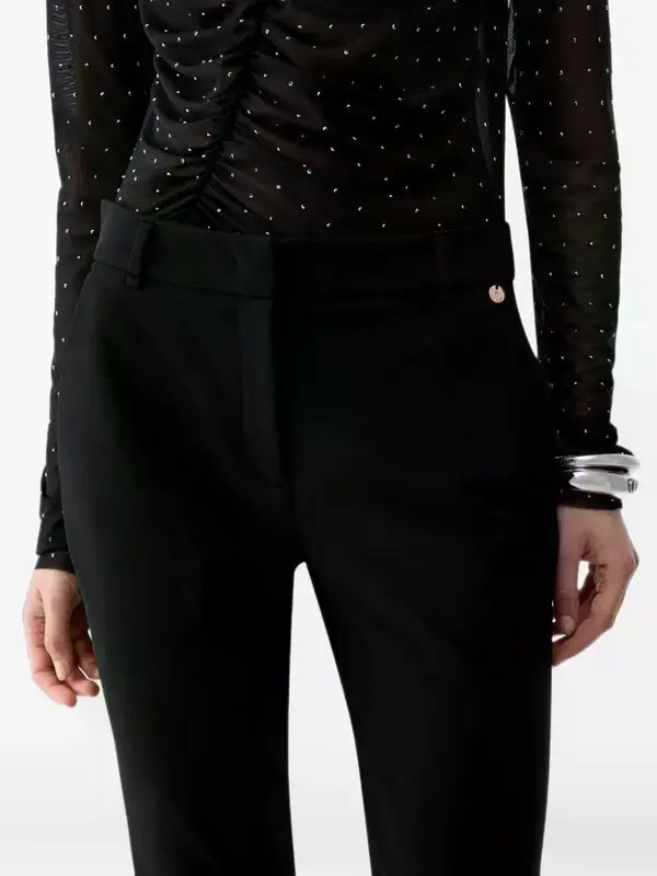 Liu Jo Ottoman Cigarette Trousers - Black