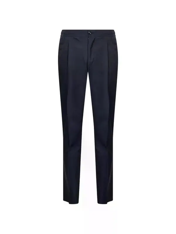 Kiton Pleated Elasticated-waistband Trousers