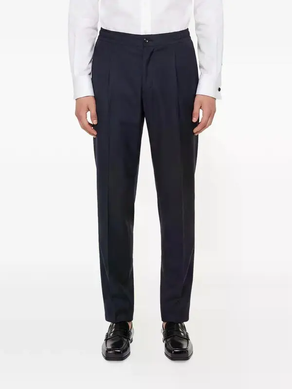 Kiton Pleated Elasticated-waistband Trousers