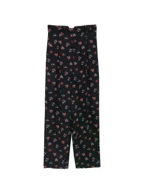 N°21 Floral-print Pleated Trousers