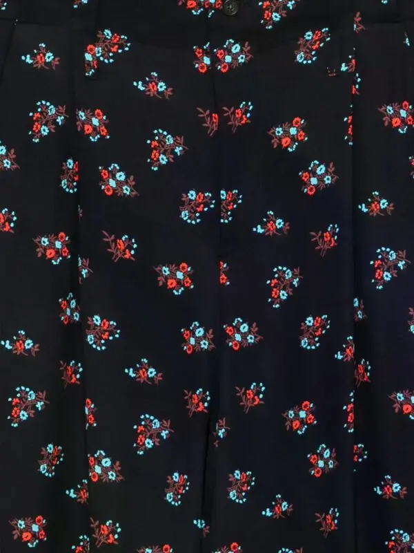 N°21 Floral-print Pleated Trousers
