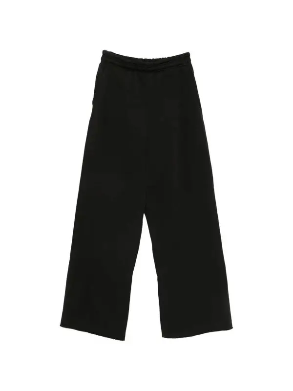 ENTIRE STUDIOS Elasticated-waistband Wide-leg Track Pants - Black