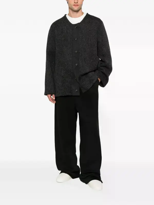 ENTIRE STUDIOS Elasticated-waistband Wide-leg Track Pants - Black