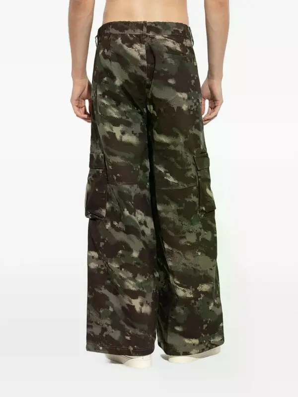 Adidas Camo Camouflage-print Wide-leg Trousers