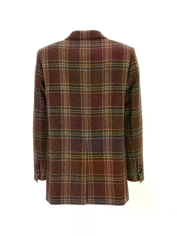 Alberto Biani Check-pattern Wool Blazer