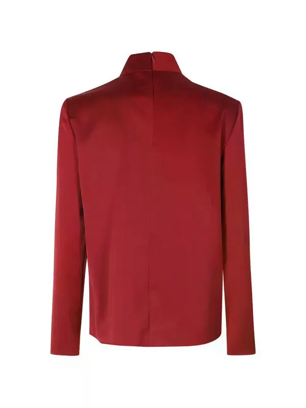 Emporio Armani Bow-detail High-neck Blouse