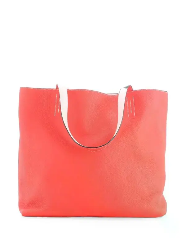 Hermès Double Sens Clemence 45 Tote Bag - Red