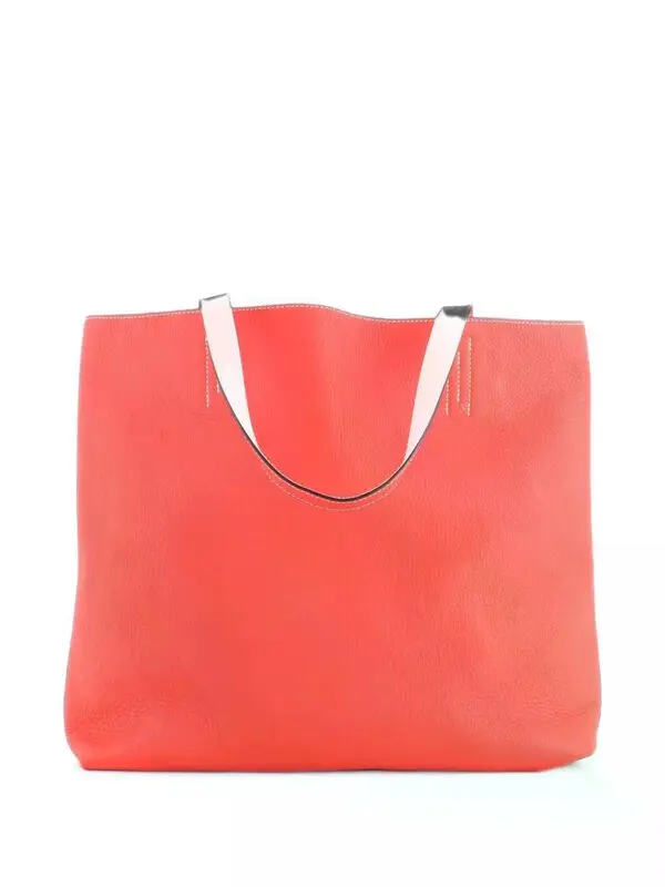 Hermès Double Sens Clemence 45 Tote Bag - Red