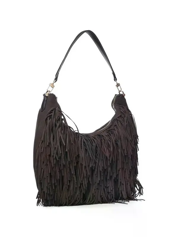 V°73 Fringed Suede-effect Shoulder Bag