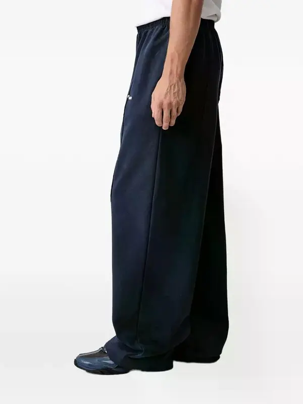 Vetements Logo-embroidered Track Pants - Blue