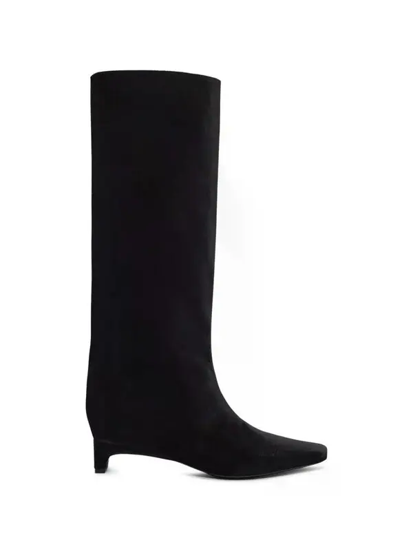 Loulou De Saison Naomi Kitten-heel Velvet Boots