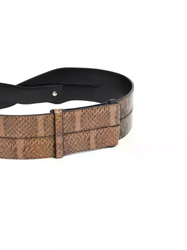Jacquemus Snake-effect Wrap-around Belt