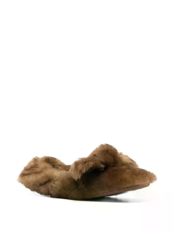 Zimmermann Shearling Ballet Flats