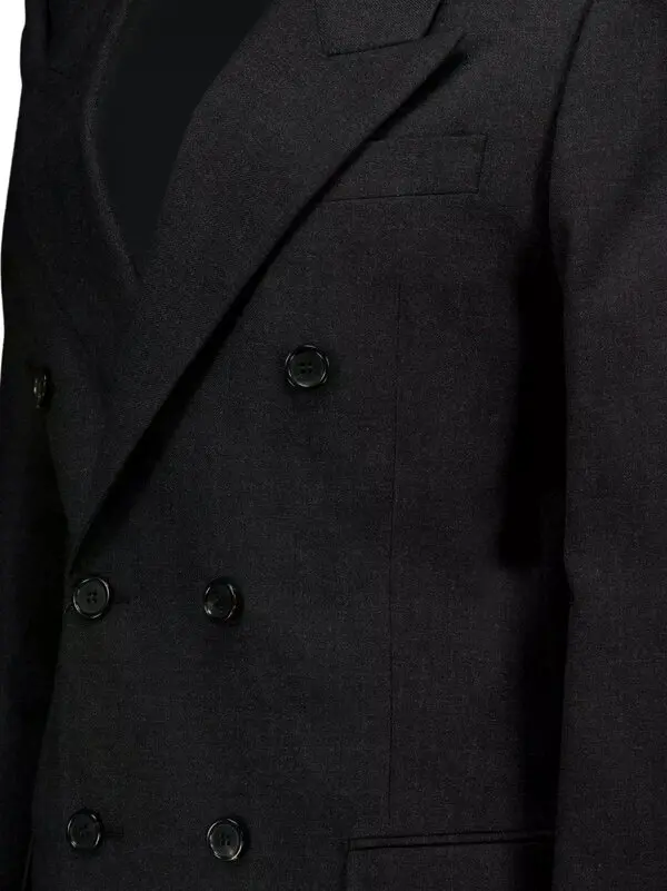 Saint Laurent Double-breasted Oversize Virgin Wool Blazer