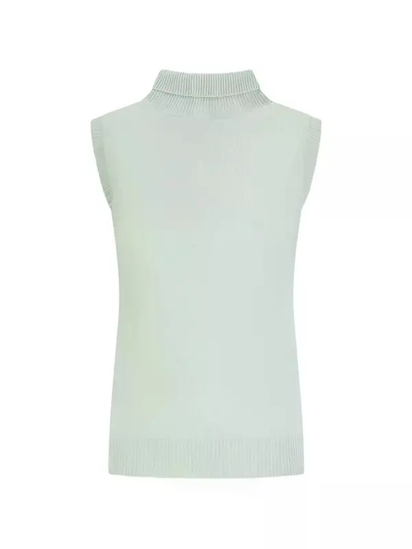 Sportmax Roll-neck Sleeveless Sweater - Green