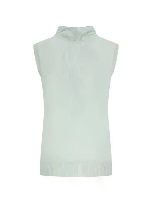 Sportmax Roll-neck Sleeveless Sweater - Green