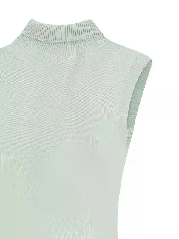 Sportmax Roll-neck Sleeveless Sweater - Green