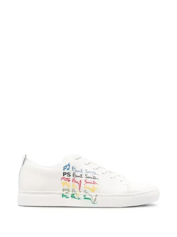 Paul Smith Logo-print Leather Sneakers - White