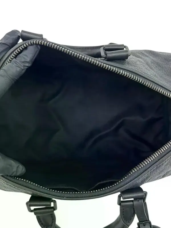 LOUIS VUITTON 2021-2026 Monogram Taurillon Keepall Bandouliere 35 Satchel - Black