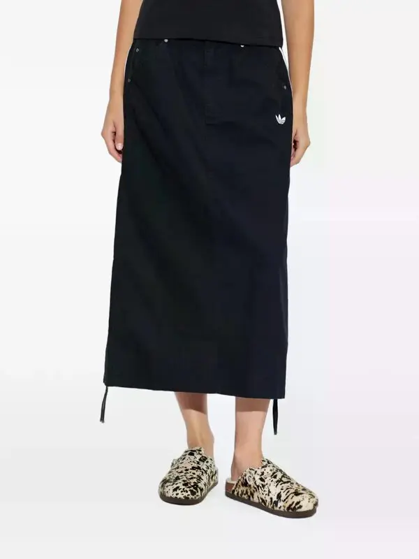 Adidas Logo-embroidered Drawstring Skirt