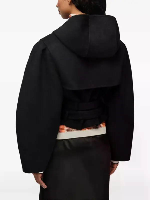 GANNI Jacket In Double-faced Wool