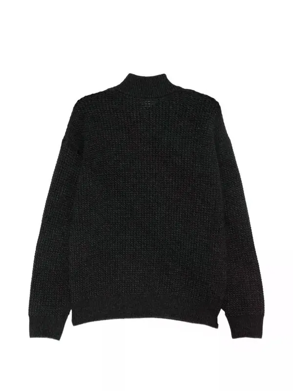 Lacoste Quarter-zip Waffle-knit Sweater