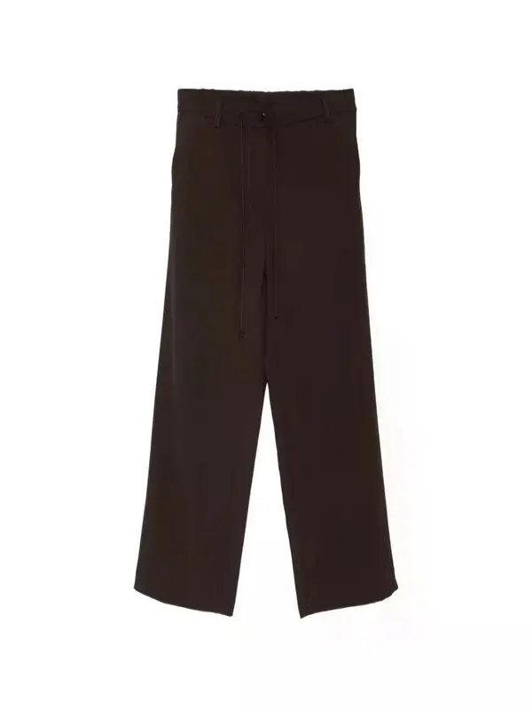 Imperial Drawstring Wide-leg Trousers