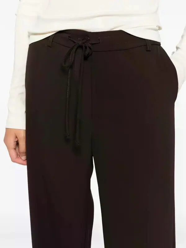Imperial Drawstring Wide-leg Trousers