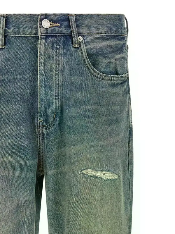 PURPLE BRAND P011 Distressed-finish Jeans