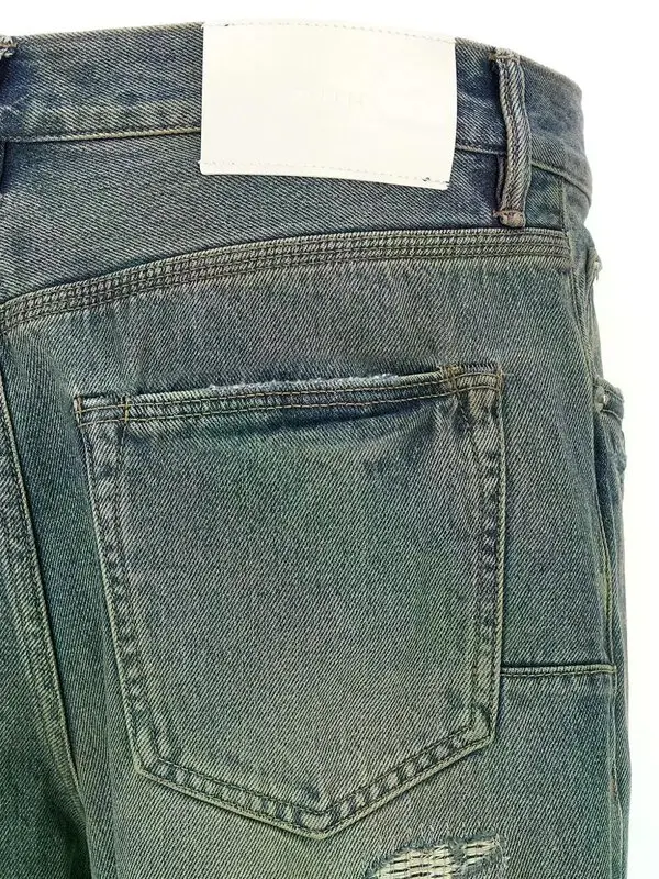 PURPLE BRAND P011 Distressed-finish Jeans