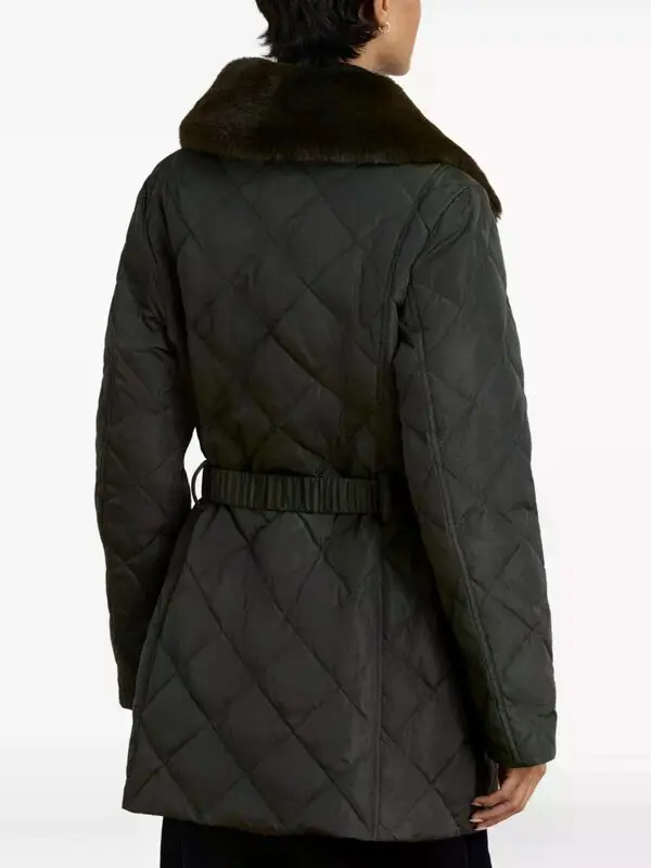 Ralph Lauren Quilted Belted Coat