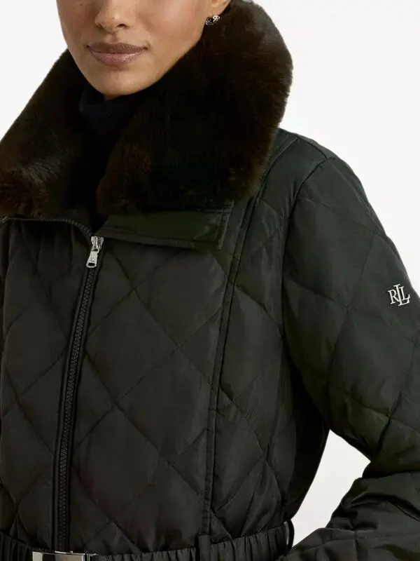 Ralph Lauren Quilted Belted Coat