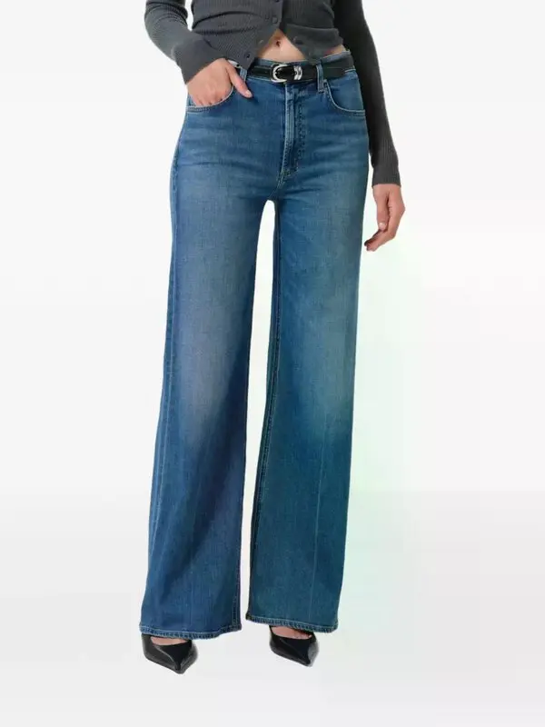 Citizens Of Humanity Lyra Long Wide-leg Jeans - Blue