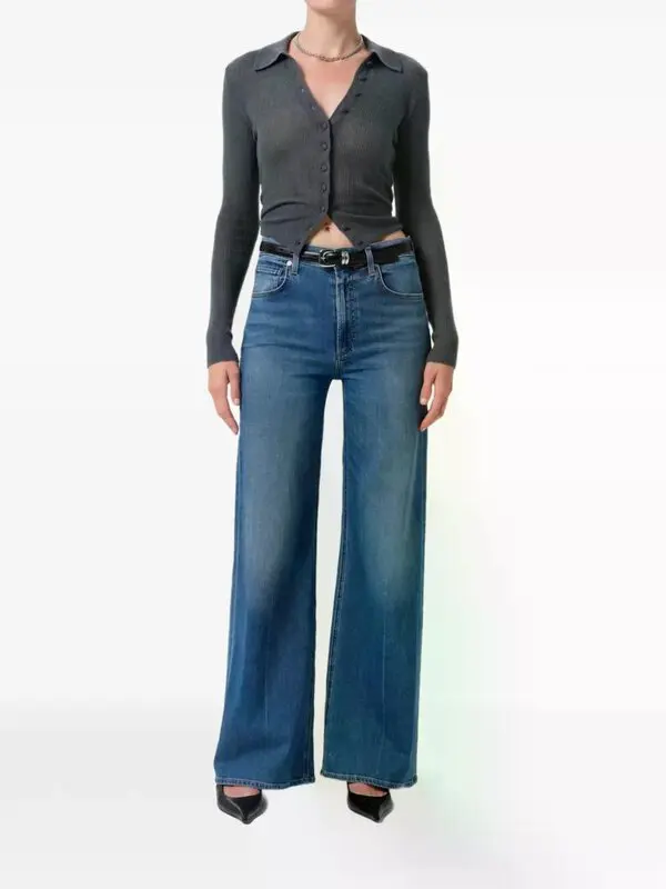 Citizens Of Humanity Lyra Long Wide-leg Jeans - Blue