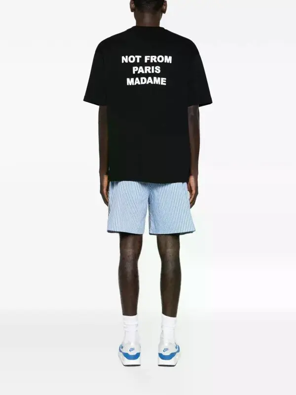Drole De Monsieur Le Slogan T-shirt - Black