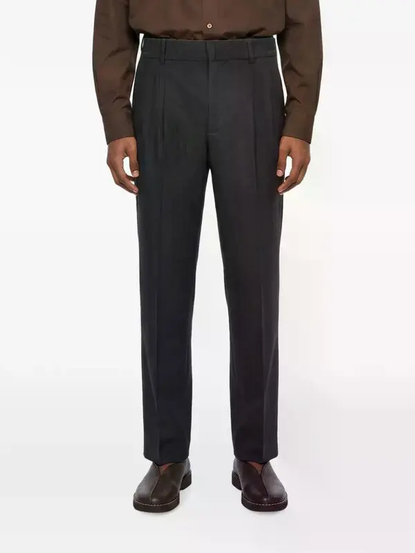 Simkhai Julian Pleated Straight-leg Trousers
