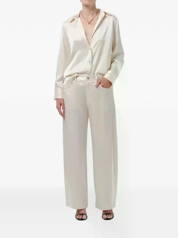 Citizens Of Humanity Tullah Hammered-satin Shirt