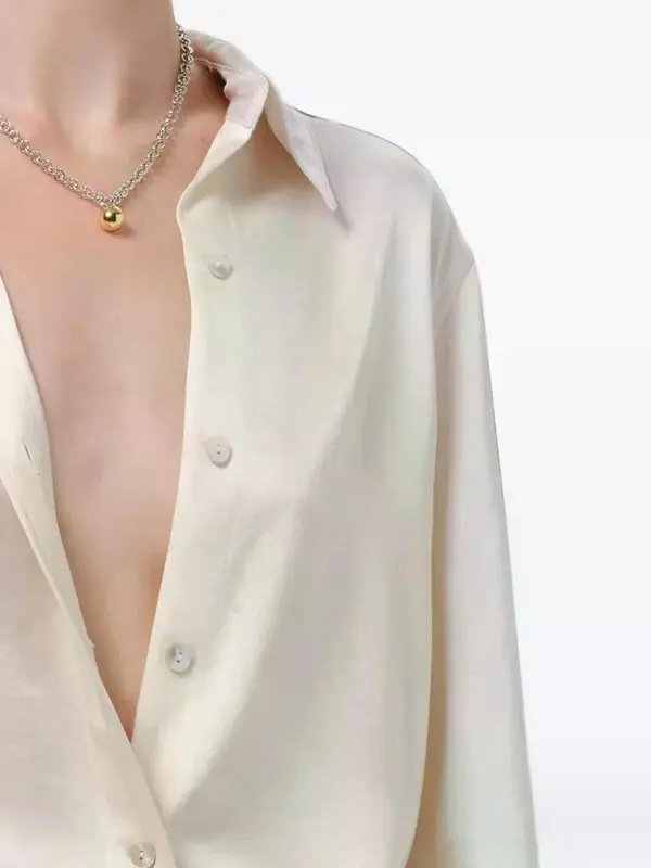 Citizens Of Humanity Tullah Hammered-satin Shirt