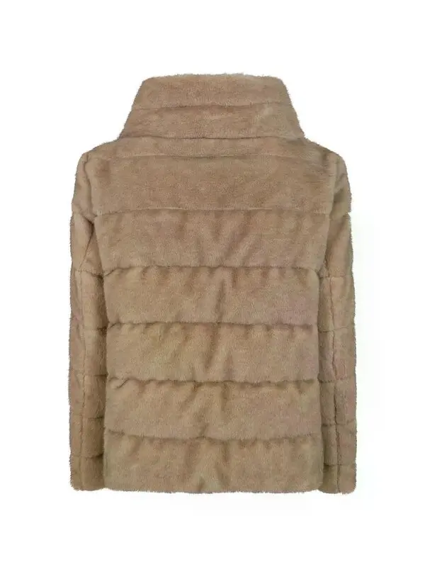 Herno Faux-fur Padded Jacket - Neutrals