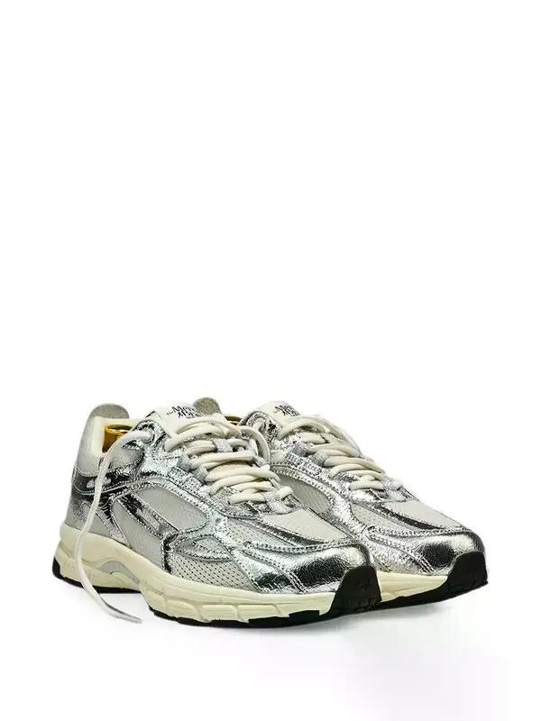 THEMERCER. The Re-run Cracked-effect Mesh Sneakers