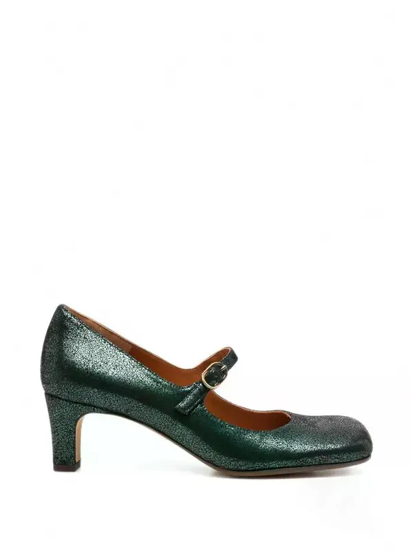 Chie Mihara Samai Metallic Pumps - Green